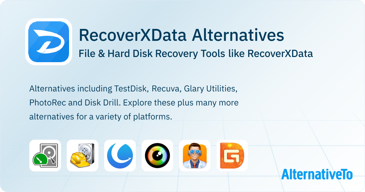 RecoverXData Alternatives: Top 12 File Recovery Tools | AlternativeTo
