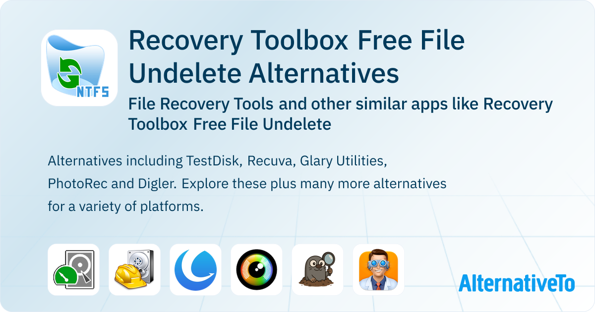 Recovery Toolbox Free File Undelete Alternatives: Top 12 File Recovery ...