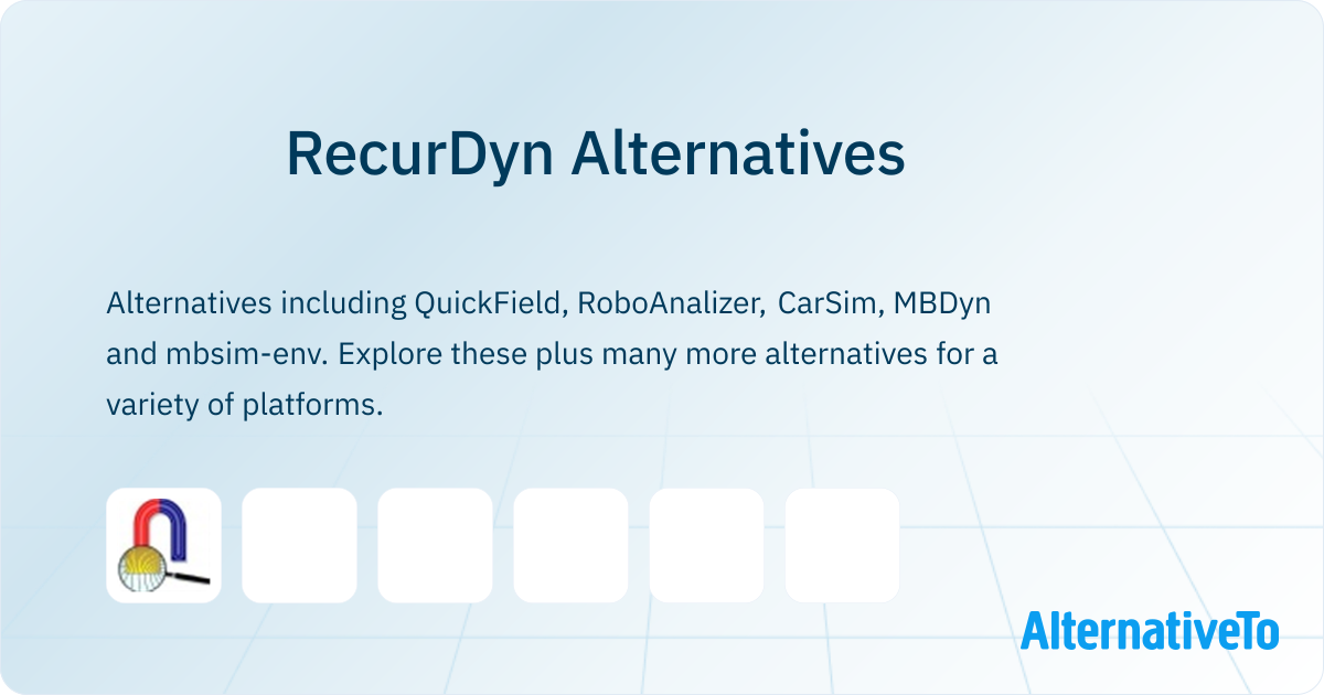 RecurDyn Alternatives - Explore Similar Software | AlternativeTo