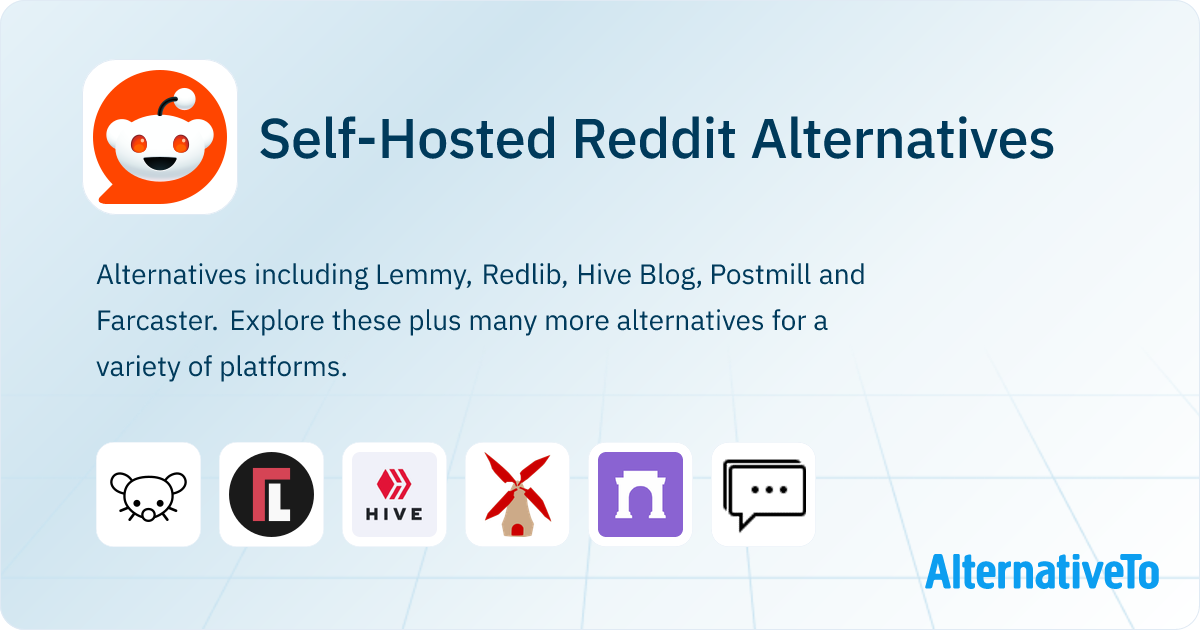 Reddit Alternatives: Top 17 Self-Hosted Social Networks & Social News ...