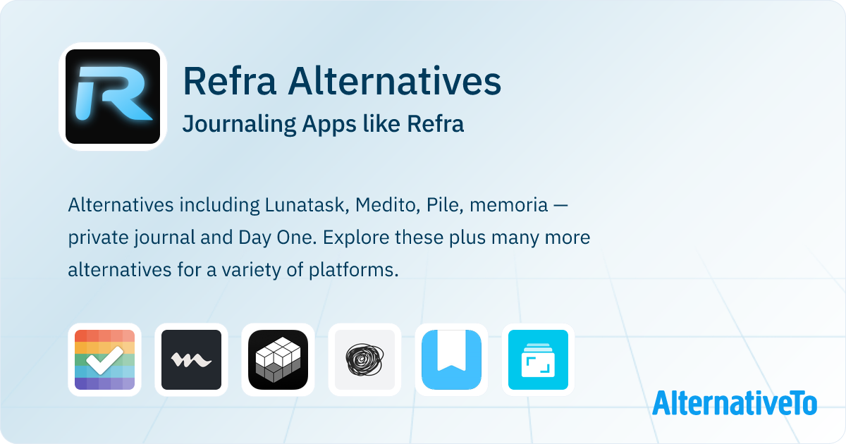 Refra Alternatives: Top 12 Journaling Apps & Similar Websites ...