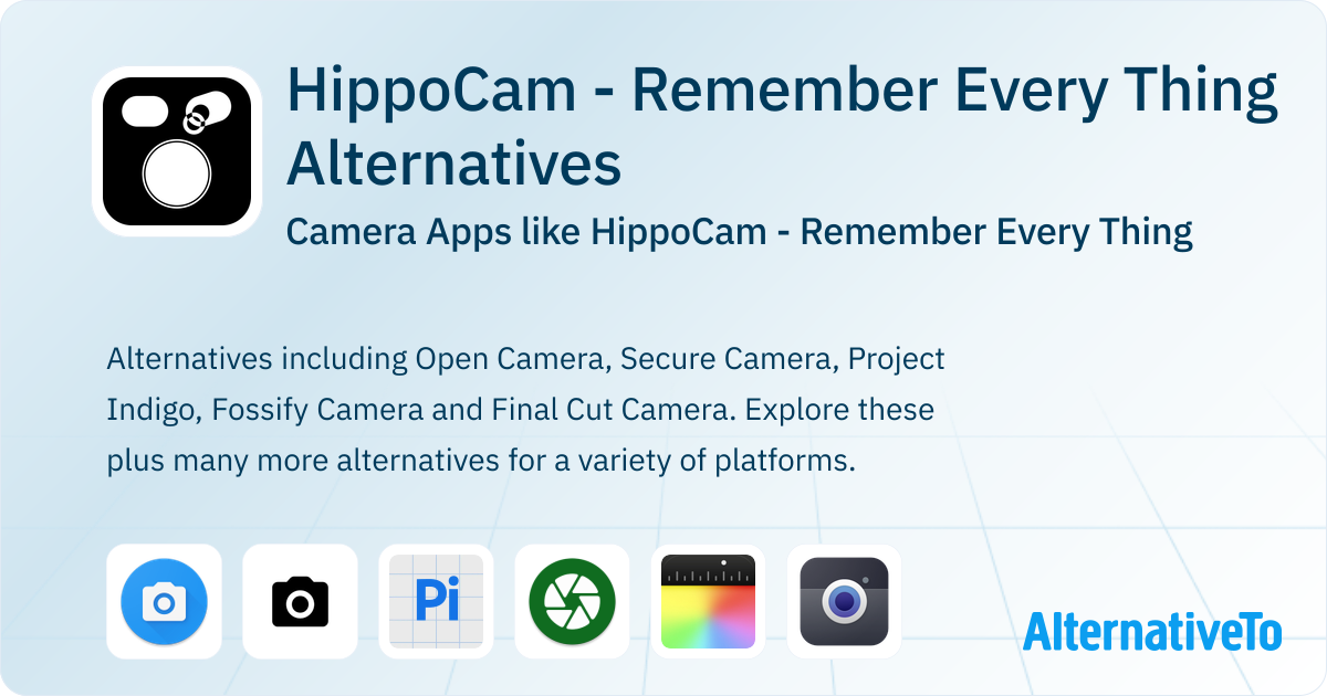 HippoCam - Remember Every Thing Alternatives: Top 12 Camera & Similar ...