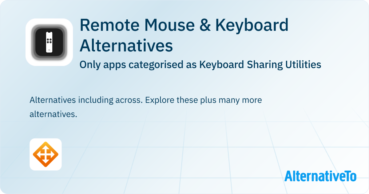 Remote Mouse & Keyboard Alternatives: Top 1 Keyboard Sharing Utilities ...