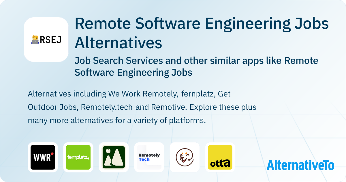 Remote Software Engineering Jobs Alternatives: Top 17 Job Search ...
