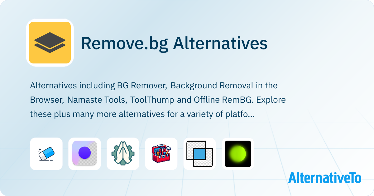 Remove.bg Alternatives - Explore Similar Apps & Services | AlternativeTo