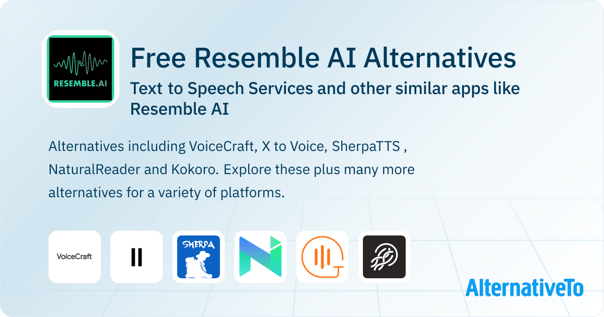 Free Resemble AI Alternatives: Top 12 Text to Speech Services & Similar ...