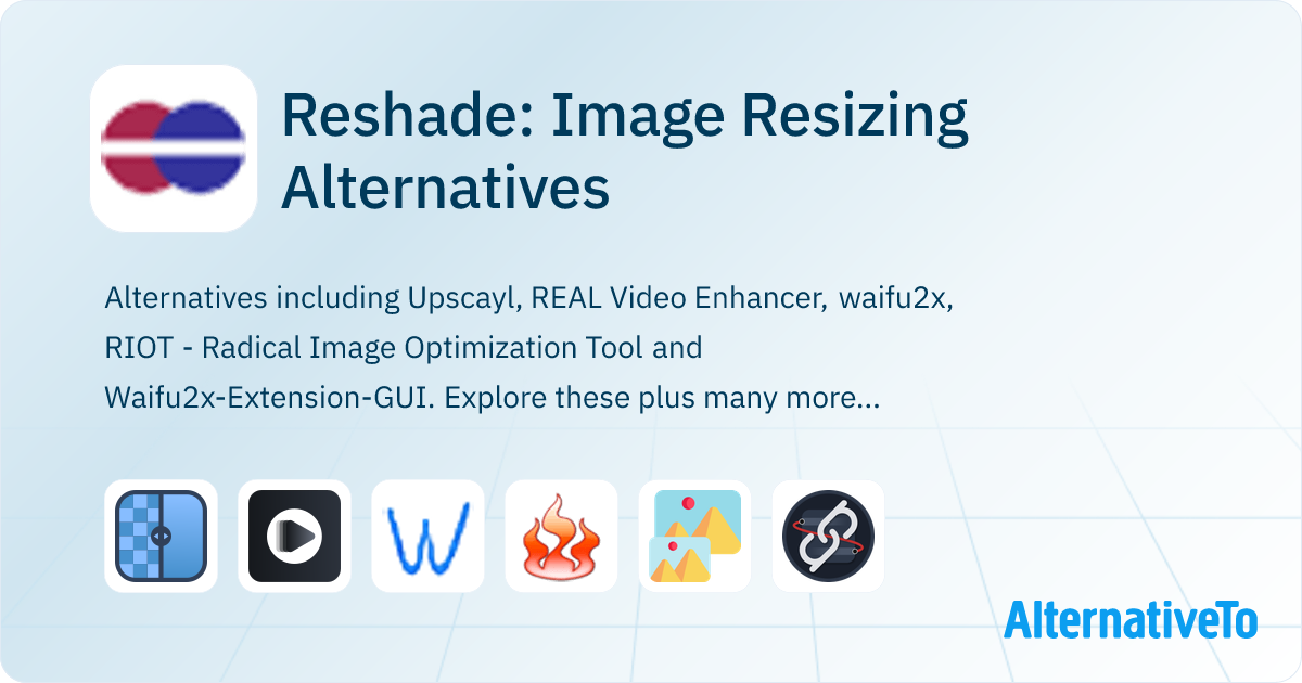 Reshade: Image Resizing Alternatives - Explore Similar Software ...
