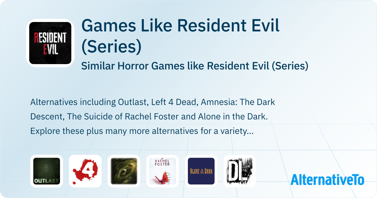 Games Like Resident Evil (Series): Similar Horror Games 2025 ...
