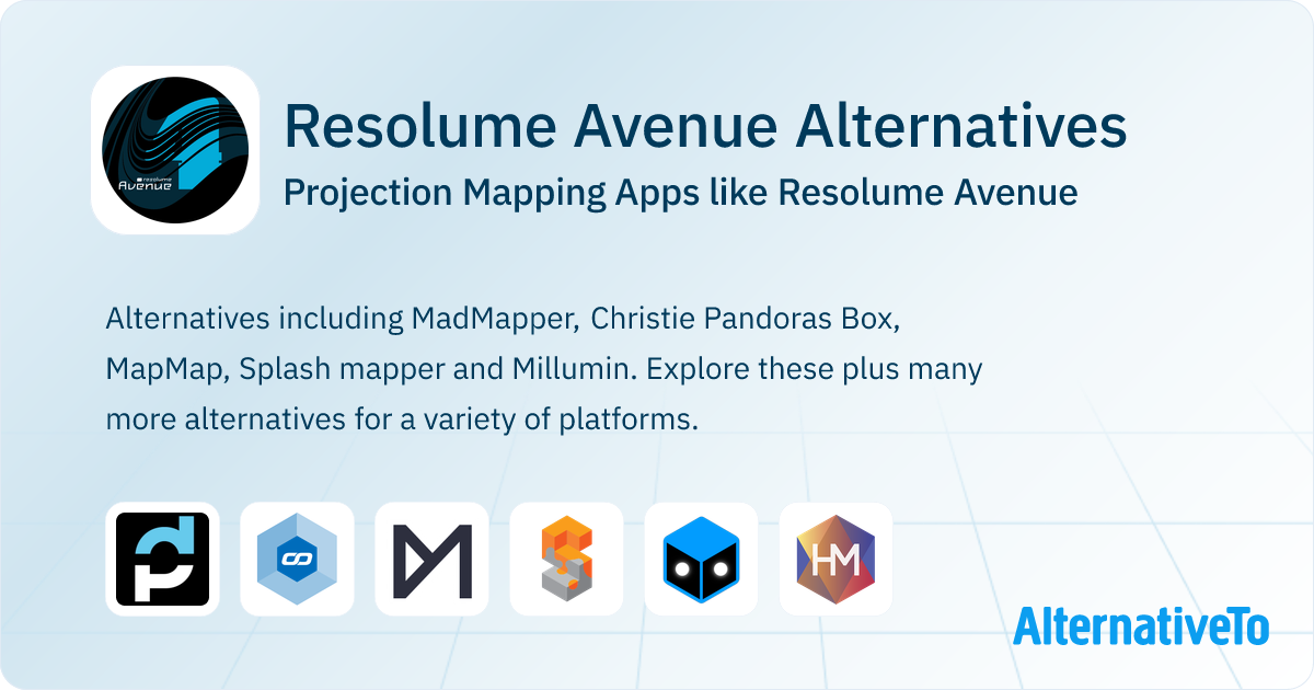 Resolume Avenue Alternatives: Top 12 Projection Mapping & Similar Apps ...