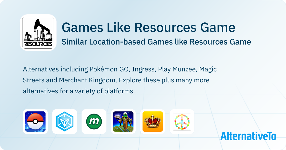 Games Like Resources Game: Similar Location-based Games | AlternativeTo