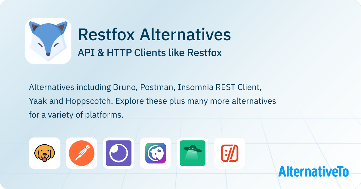 Restfox Alternatives: Top 12 API & HTTP Clients | AlternativeTo
