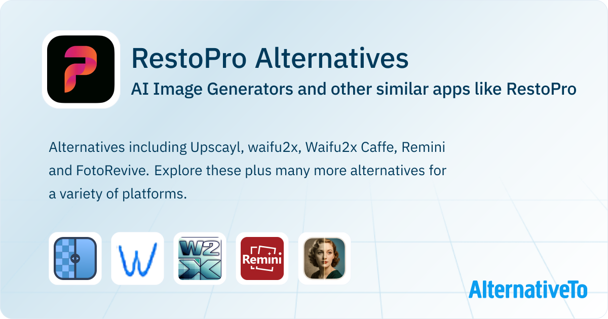 RestoPro Alternatives: Top 5 AI Image Generators & Similar Apps ...