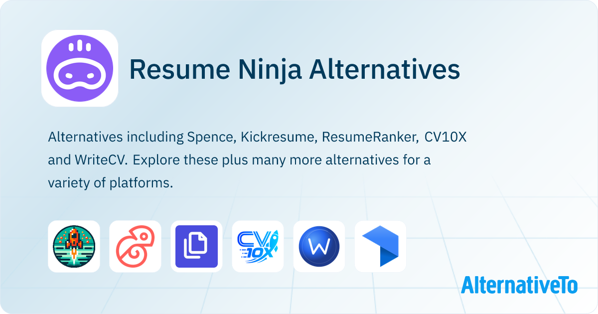 Resume Ninja Alternatives - Explore Similar Sites & Apps | AlternativeTo
