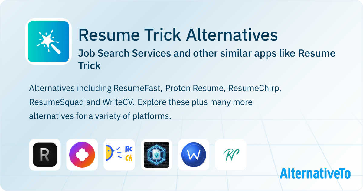 Resume Trick Alternatives: Top 12 Job Search Services & Similar ...