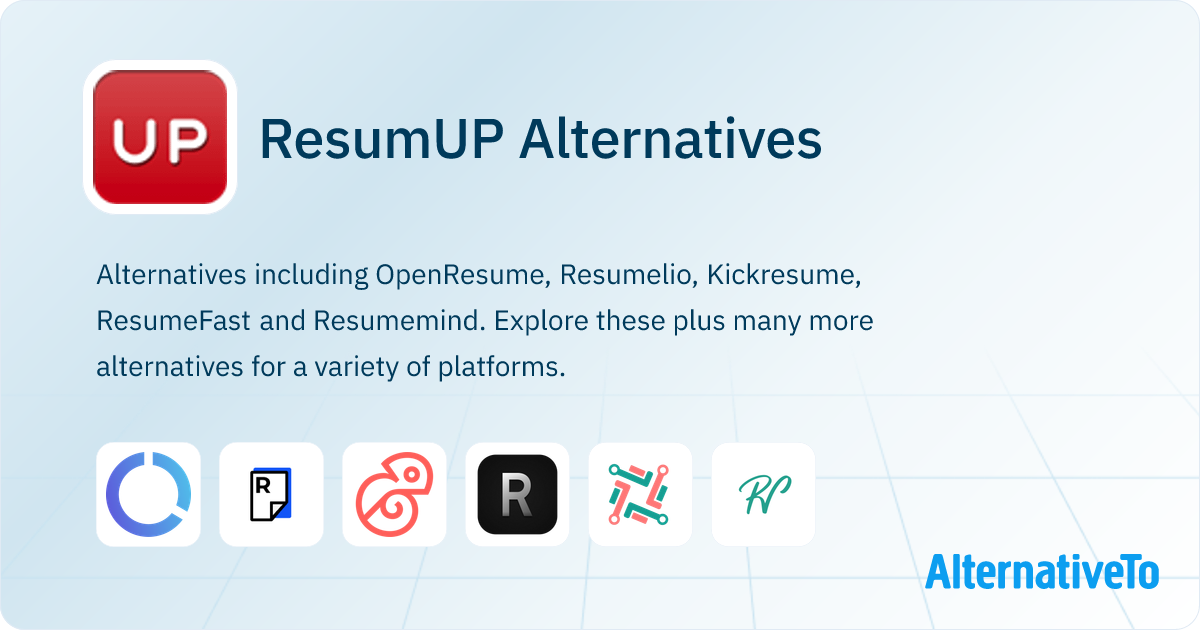 ResumUP Alternatives - Explore Similar Sites & Apps | AlternativeTo