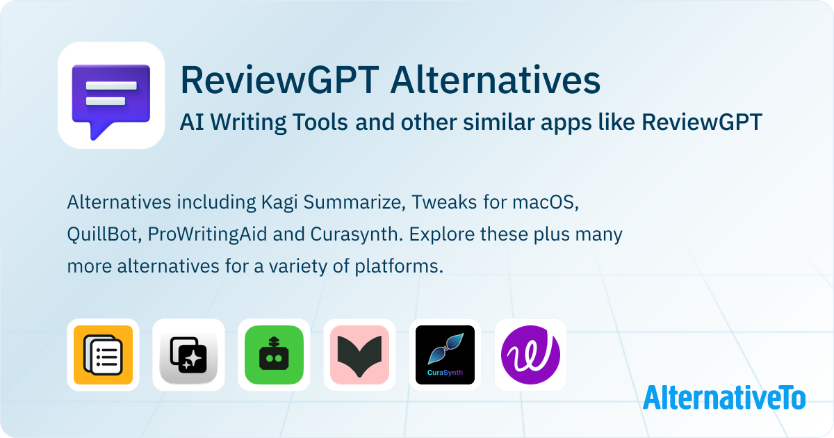 ReviewGPT Alternatives: Top 12 AI Writing Tools & Similar Websites ...
