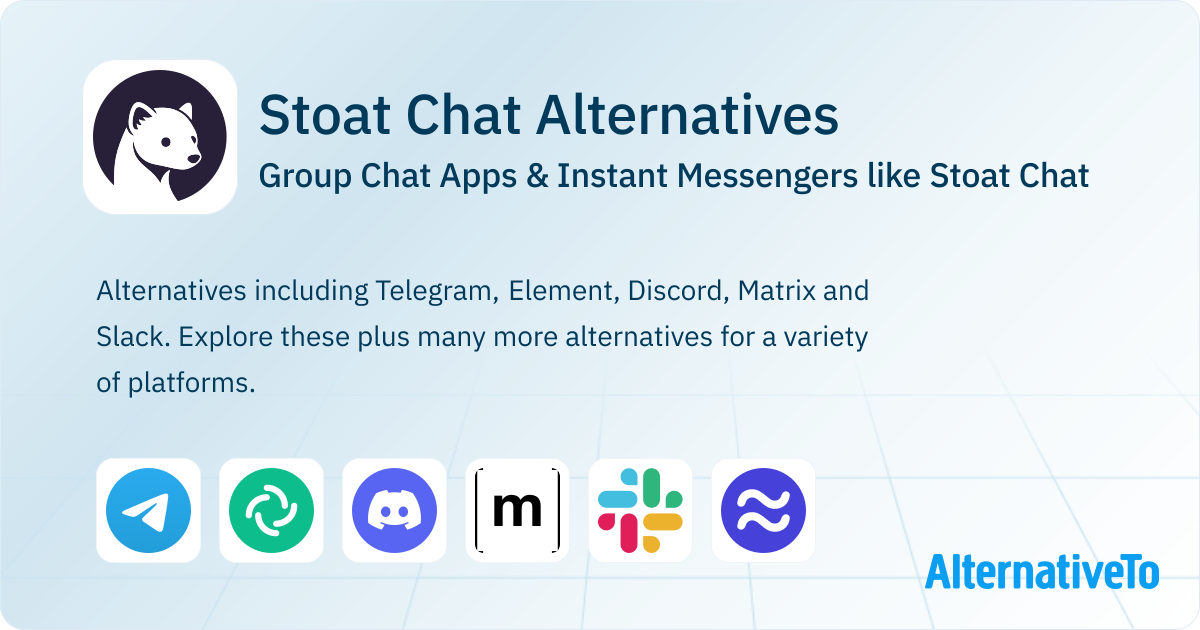 Stoat Chat Alternatives: Top 12 Group Chat Apps | AlternativeTo