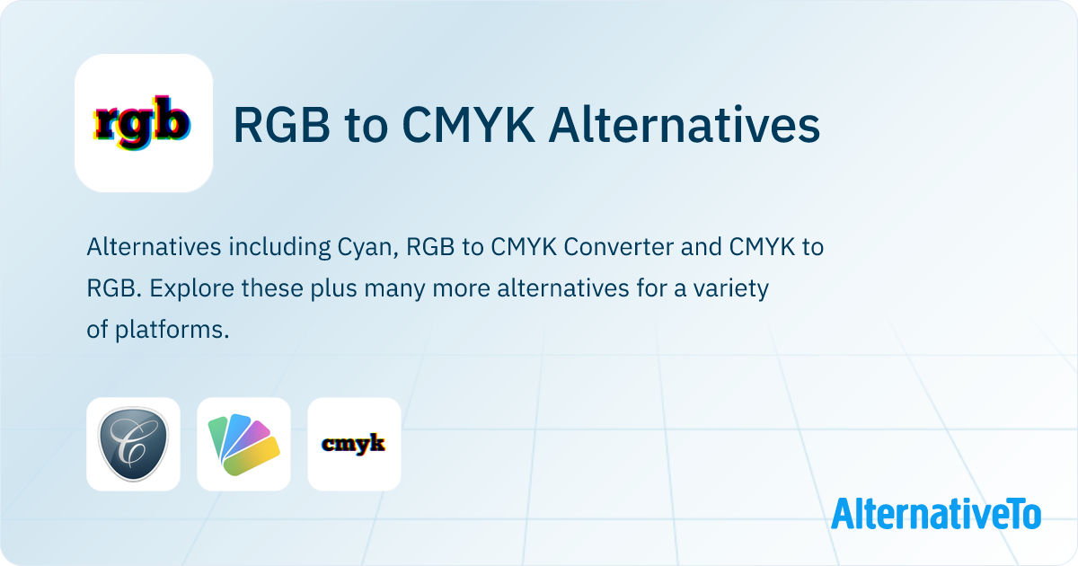 RGB to CMYK Alternatives - Explore Similar Sites & Apps | AlternativeTo
