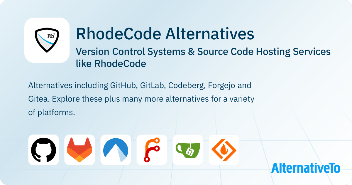 RhodeCode Alternatives: Top 12 Version Control Systems | AlternativeTo