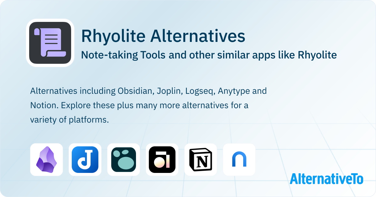 Rhyolite Alternatives: Top 12 Note-taking Tools & Similar Apps ...