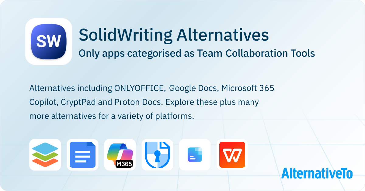 SolidWriting Alternatives: Top 18 Team Collaboration Tools | AlternativeTo