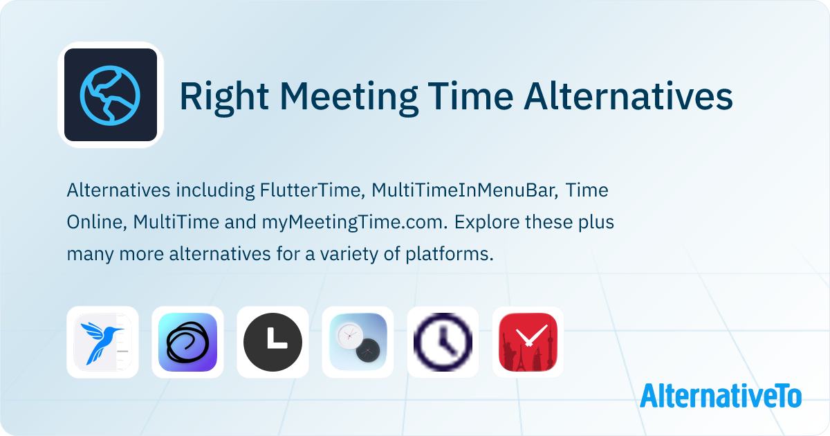 Right Meeting Time Alternatives - Explore Similar Sites & Apps ...