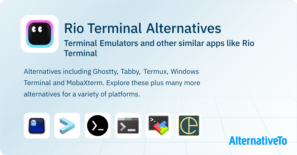 Rio Terminal Alternatives: Top 12 Terminal Emulators & Similar Apps ...
