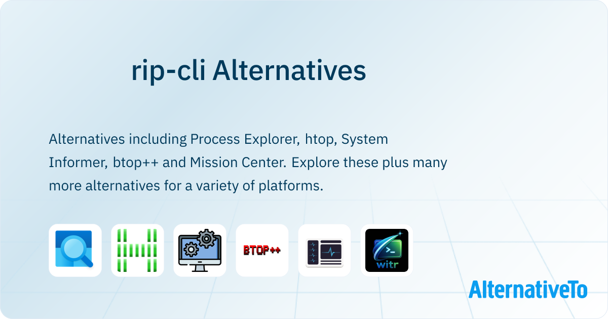 rip-cli Alternatives - Explore Similar Software | AlternativeTo