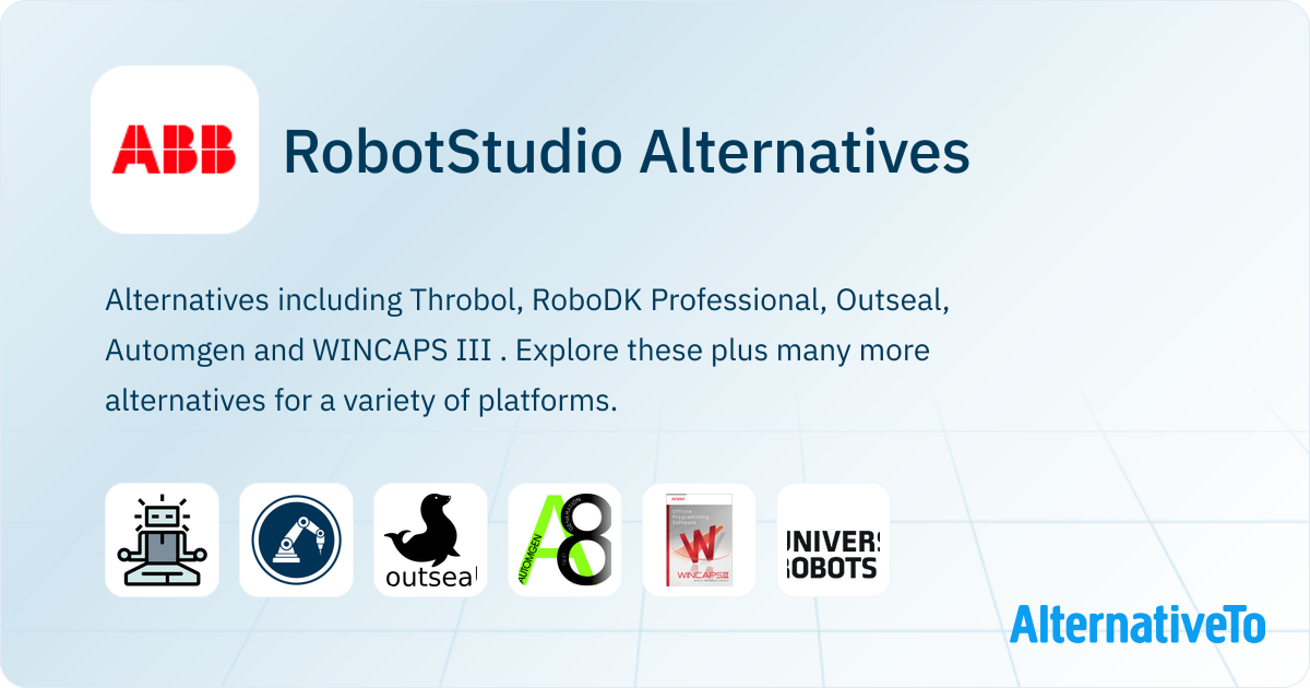 RobotStudio Alternatives - Explore Similar Software | AlternativeTo