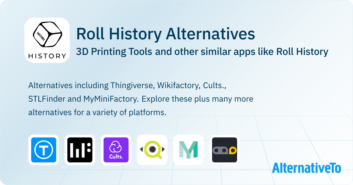 Roll History Alternatives: Top 7 3D Printing Tools & Similar Games ...