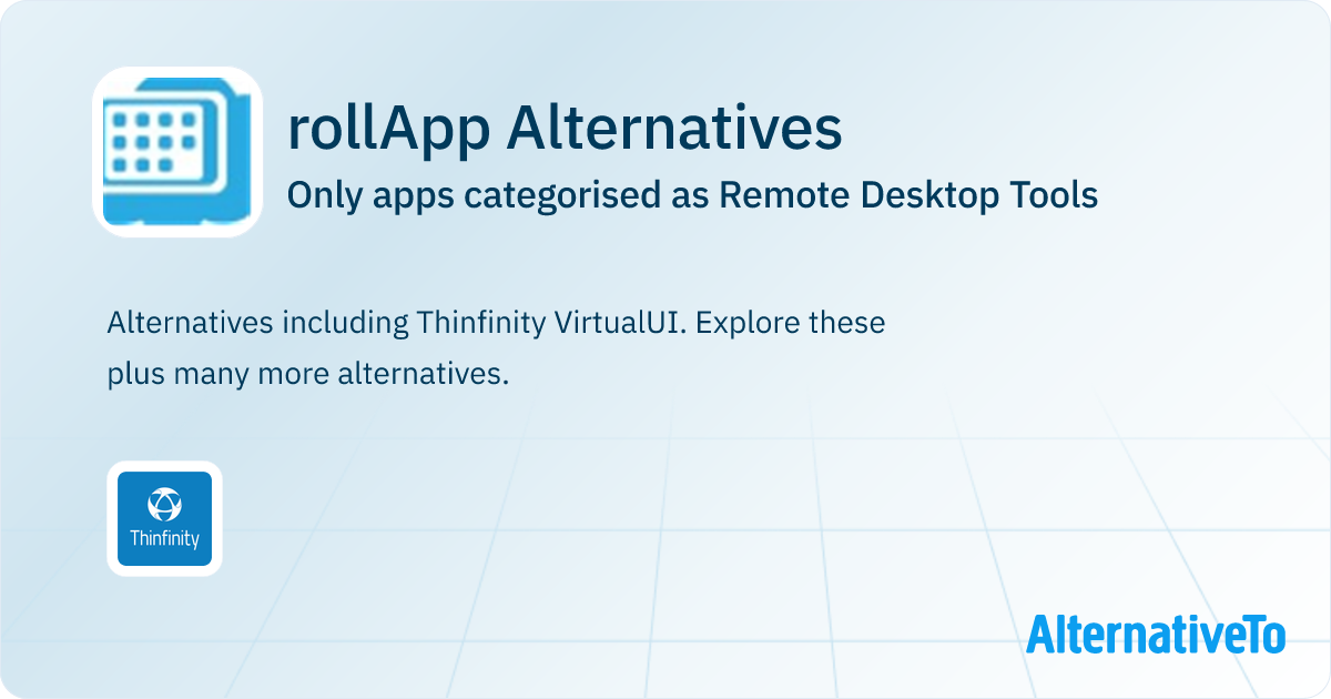 rollApp Alternatives: Top 1 Remote Desktop Tools | AlternativeTo