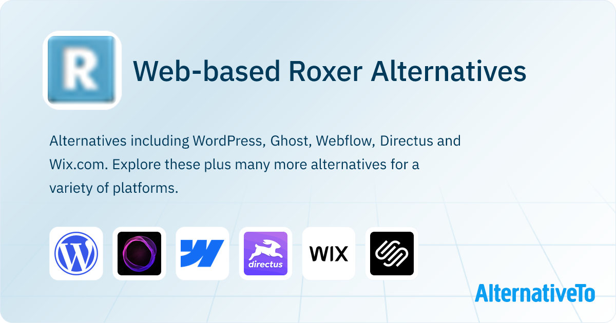 Roxer Alternatives: Web-based Website Builders & Similar Websites ...