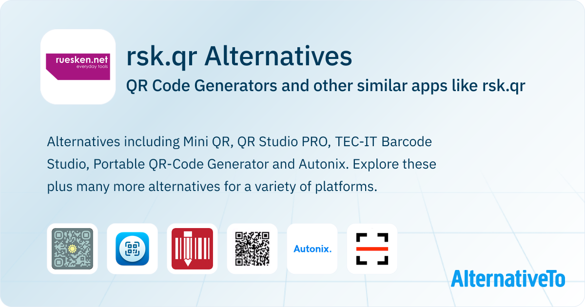 rsk.qr Alternatives: Top 12 QR Code Generators & Similar Apps ...
