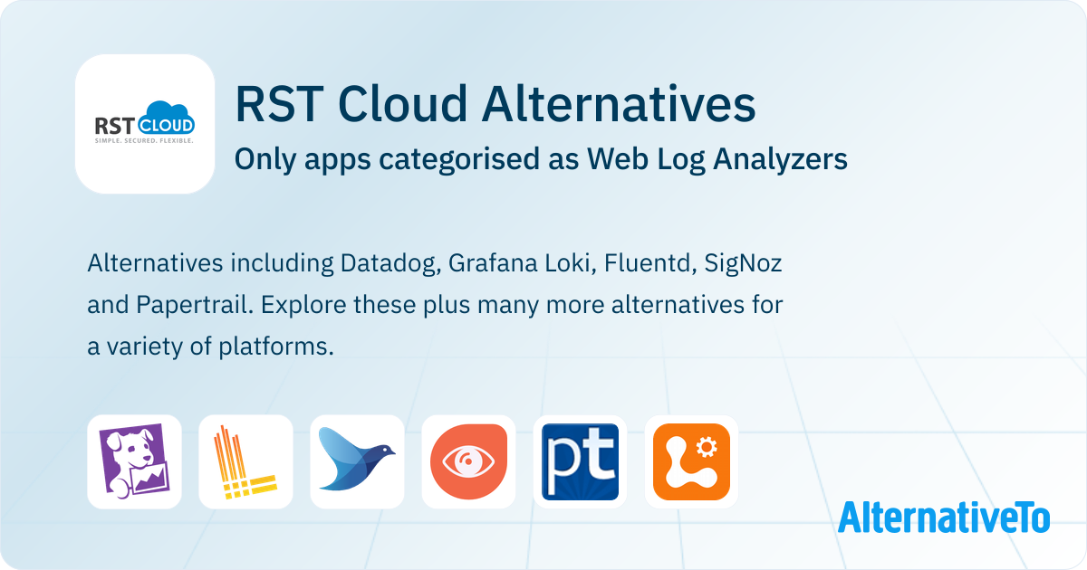 RST Cloud Alternatives: Top 9 Web Log Analyzers | AlternativeTo