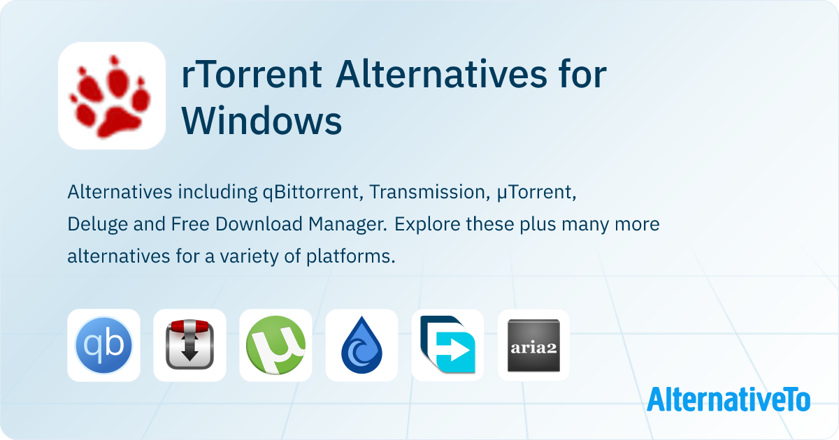 rTorrent Alternatives for Windows: Top 12 Torrent Clients & Similar ...