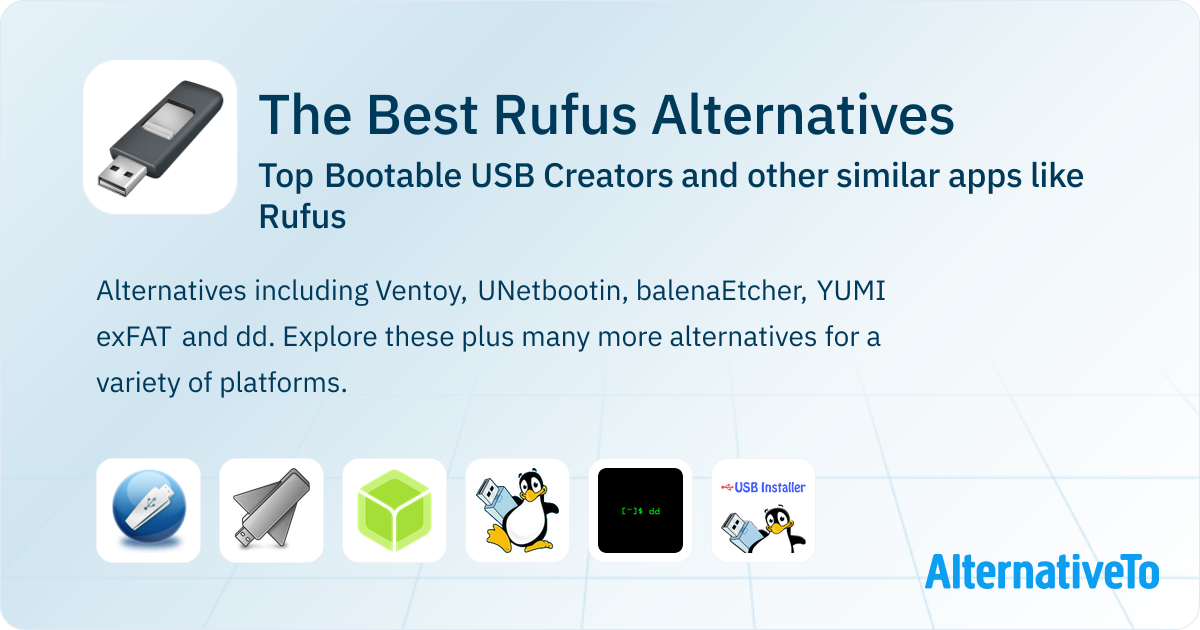 Rufus Alternatives for Windows: Top 12 Bootable USB Creators ...