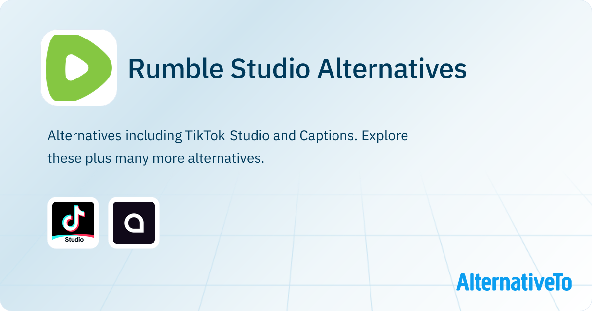 Rumble Studio Alternatives - Explore Similar Apps & Services ...