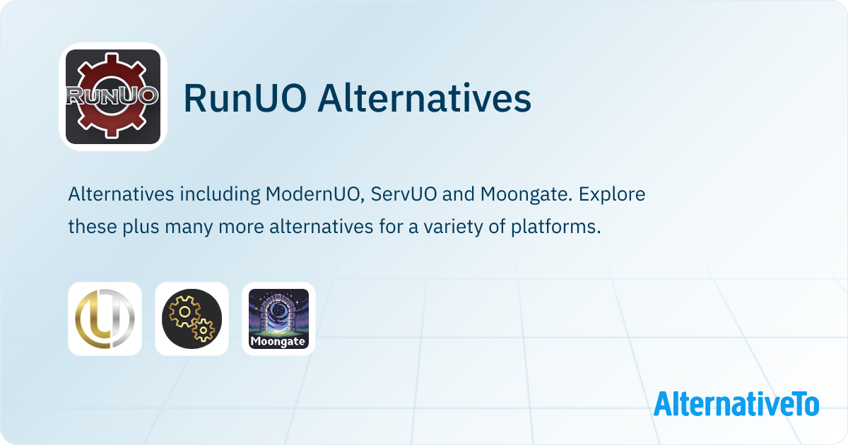 RunUO Alternatives - Explore Similar Apps & Services | AlternativeTo