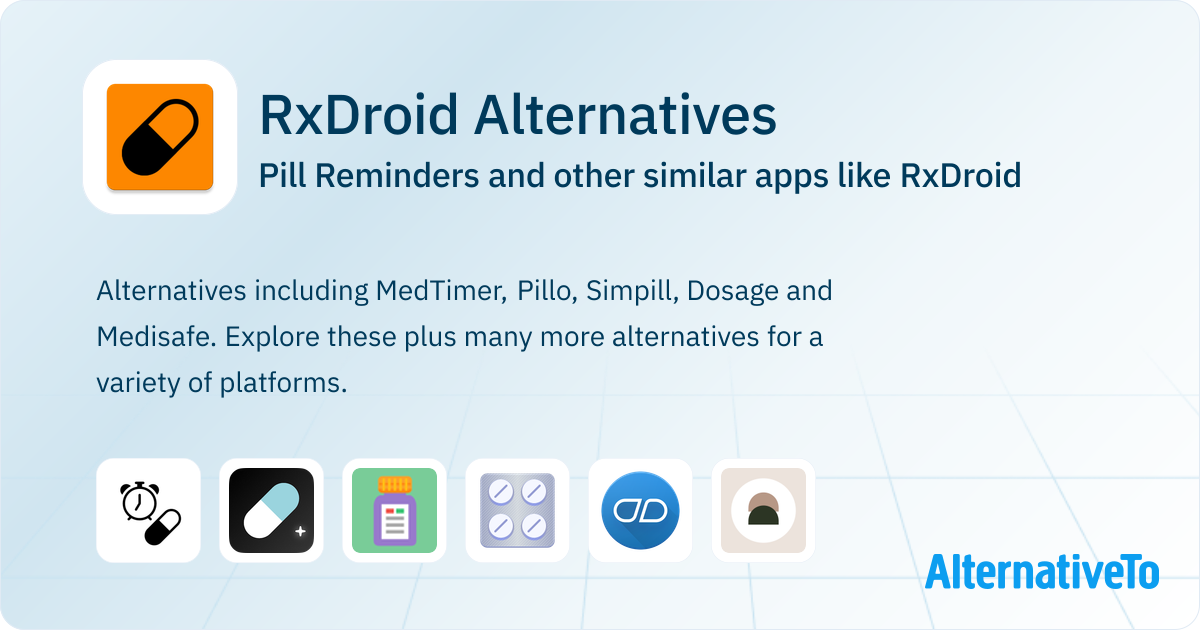 RxDroid Alternatives: Top 12 Pill Reminders & Similar Apps | AlternativeTo