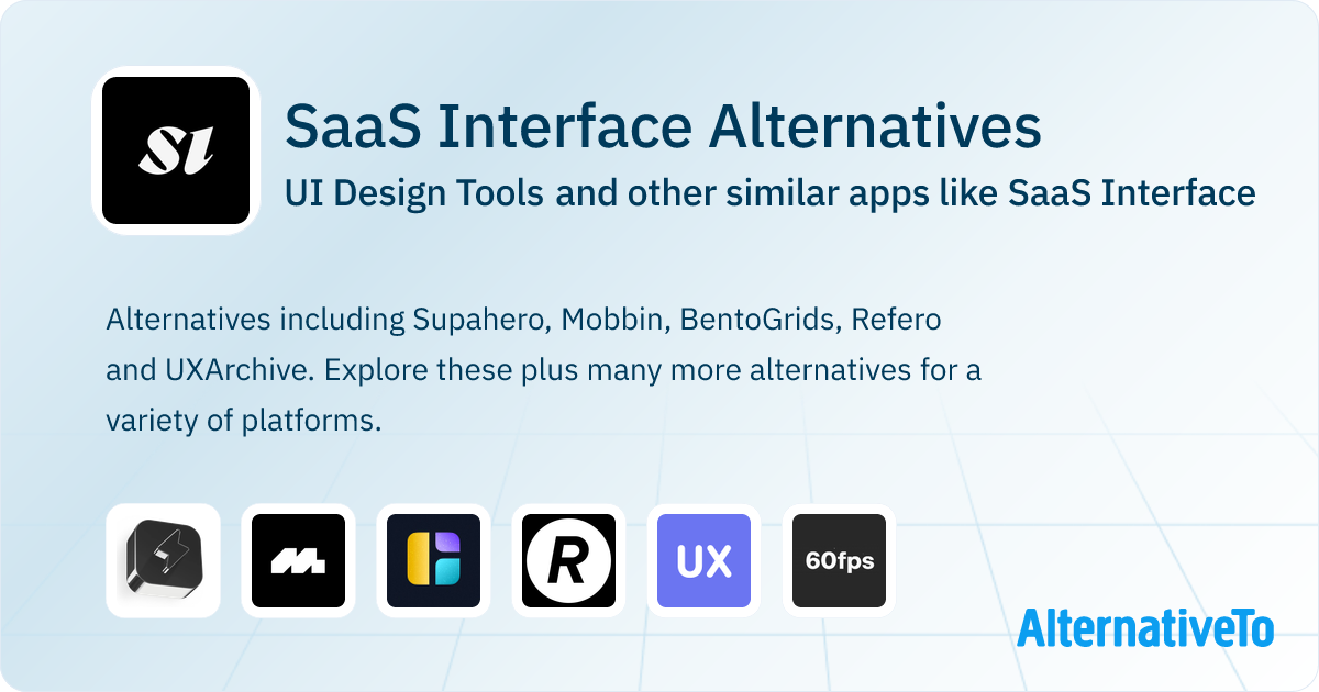 SaaS Interface Alternatives: Top 23 UI Design Tools & Similar Websites ...