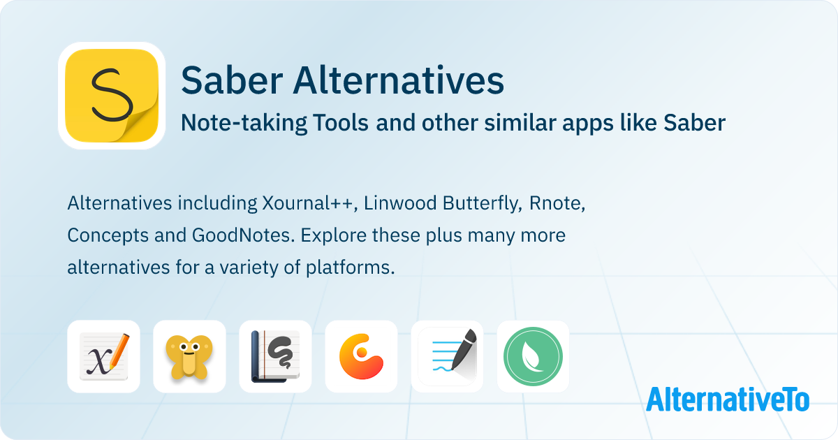 Saber Alternatives: Top 12 Note-taking Tools & Similar Apps | AlternativeTo