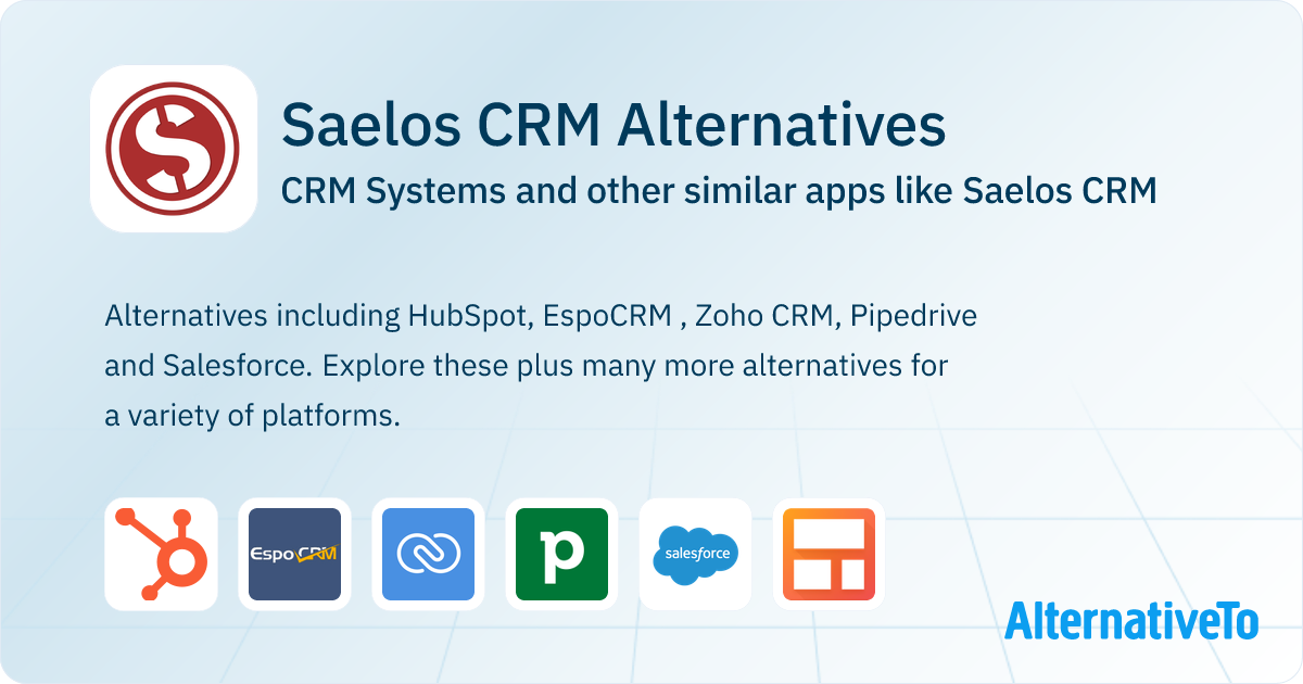 Saelos CRM Competitors: Top 12 Alternative CRM Systems | AlternativeTo