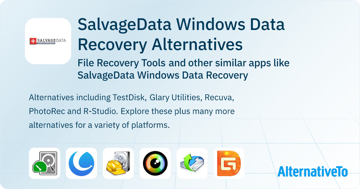 SalvageData Windows Data Recovery Alternatives: Top 12 File Recovery ...