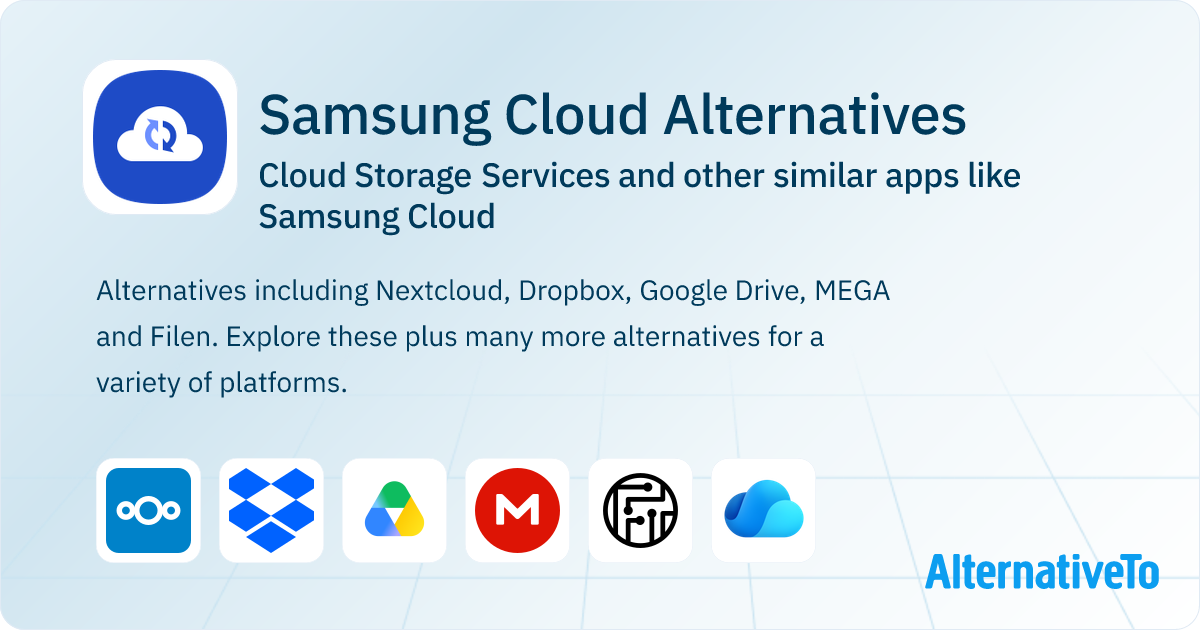 Samsung Cloud Alternatives: Top 22 Cloud Storage Services & Similar ...