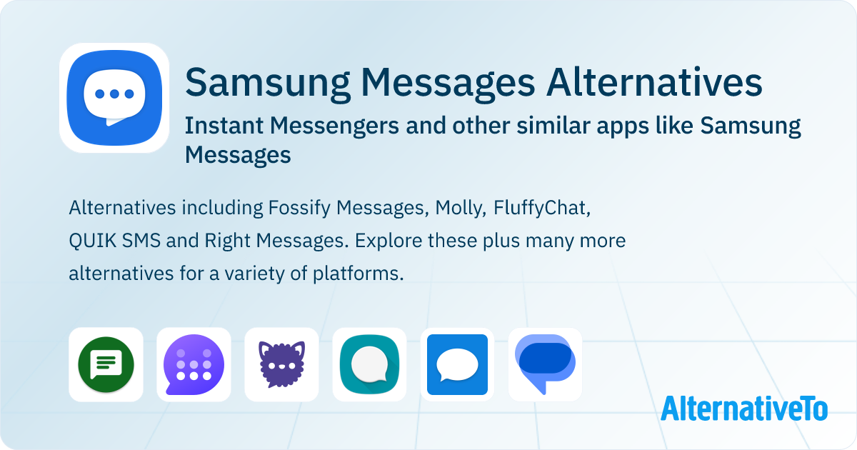 Samsung Messages Alternatives: Top 12 Instant Messengers & Similar Apps ...
