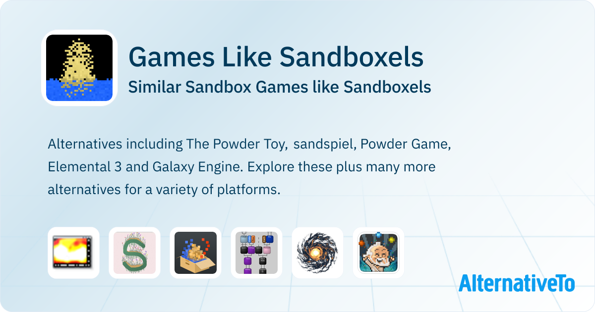 Games Like Sandboxels: Similar Sandbox Games 2026 | AlternativeTo
