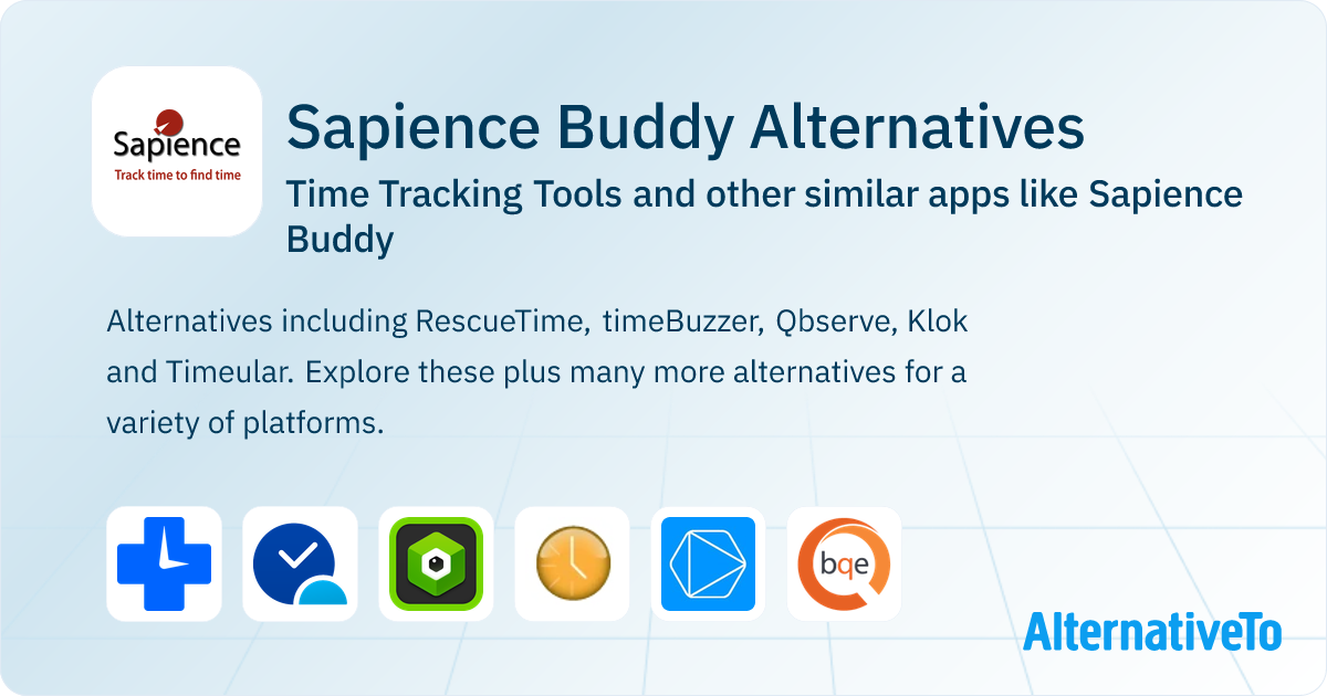Sapience Buddy Alternatives: Top 14 Time Tracking Tools & Similar Apps ...
