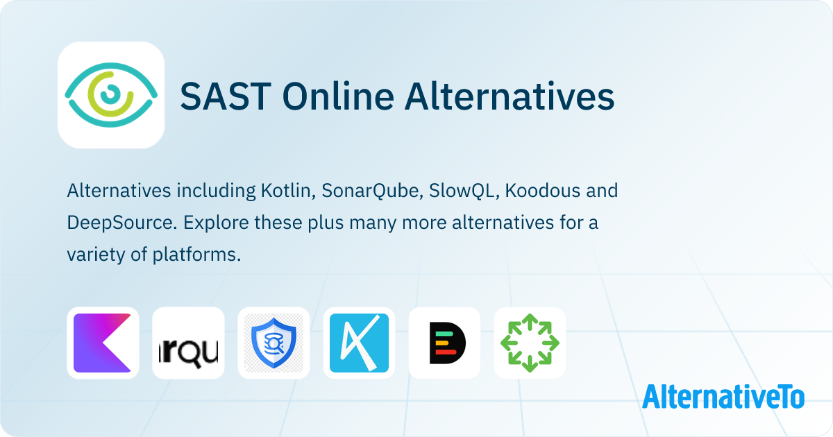 SAST Online Alternatives - Explore Similar Sites & Apps | AlternativeTo