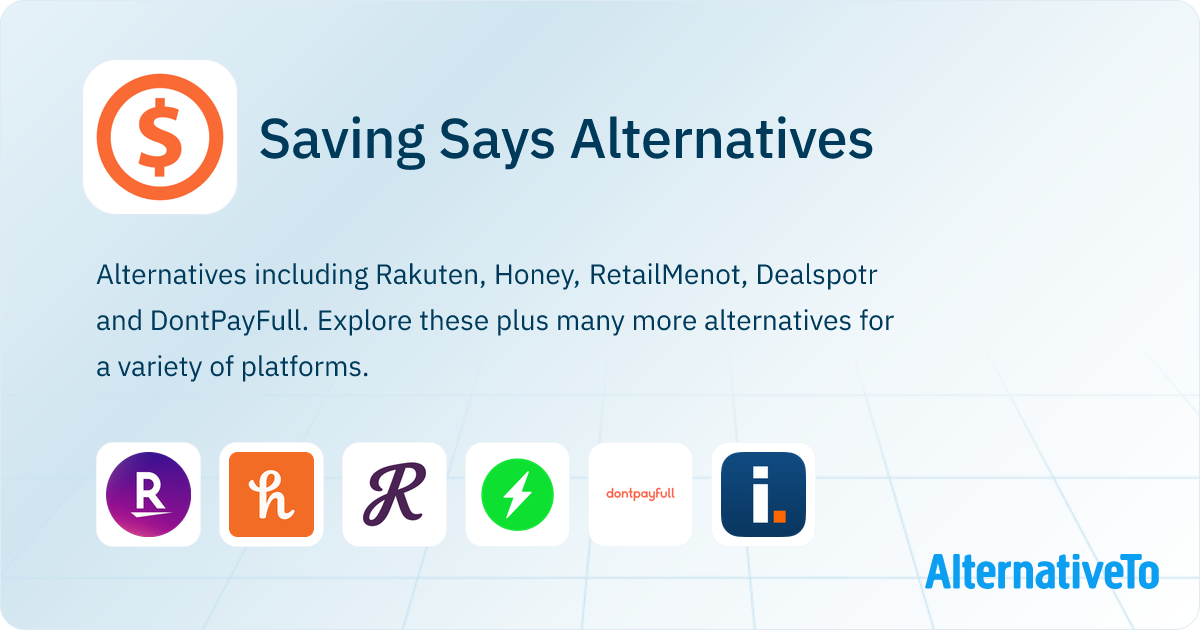 Saving Says Alternatives - Explore Similar Apps & Services | AlternativeTo