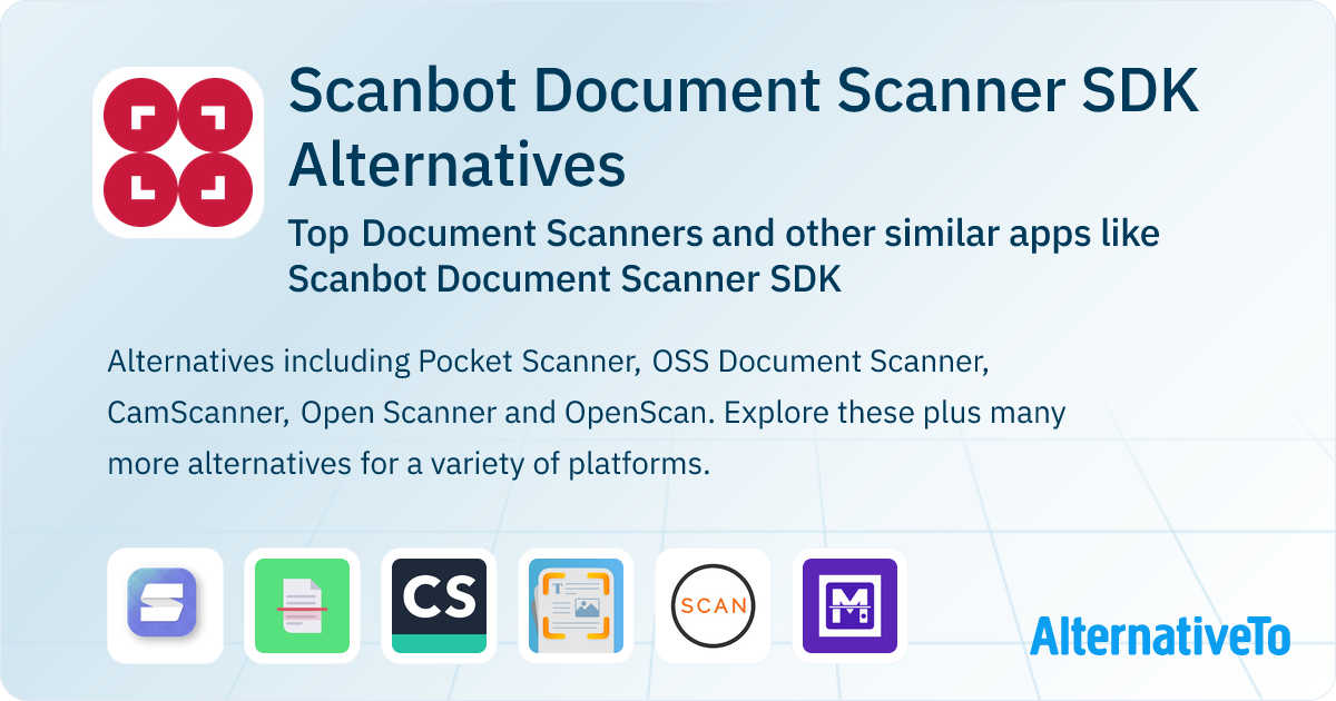 Great Scanbot Document Scanner SDK Alternatives: Top Document Scanners ...
